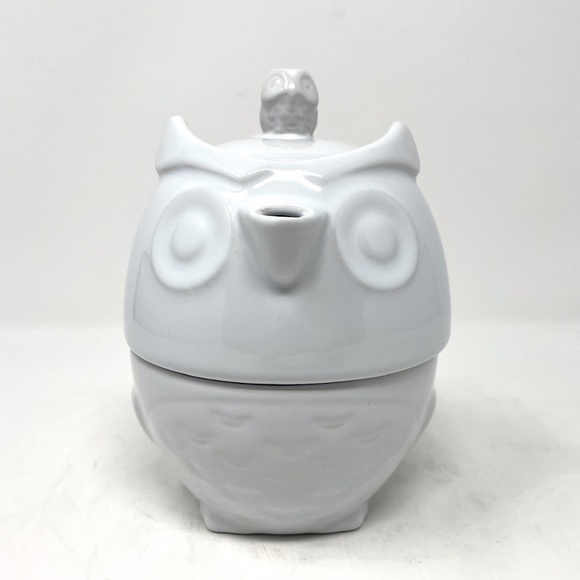 Torre & Tagus | Dining | Torre Tagus Ceramic White Owl One Cup Teapot ...